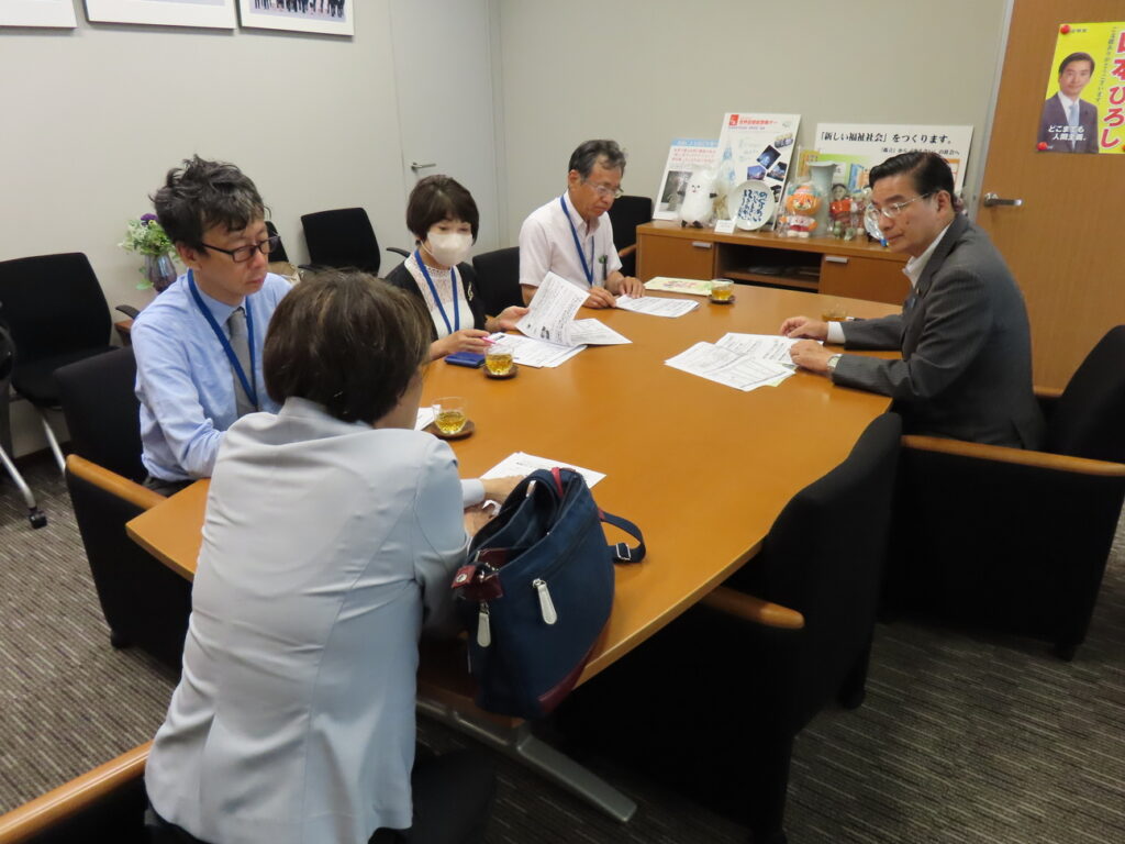 KHJ全国ひきこもり家族会連合会 共同代表らとひきこもり支援で意見交換（東京都） – 参議院議員 山本ひろし[公明党参議院 比例区]
